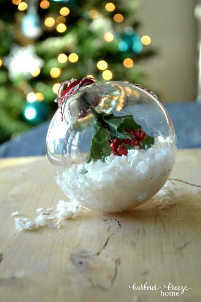 Simple Christmas Craft ~ Winter Wonderland Ornament - Harbour Breeze Home