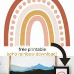 Free Boho Rainbow Printable Wall Art - Harbour Breeze Home