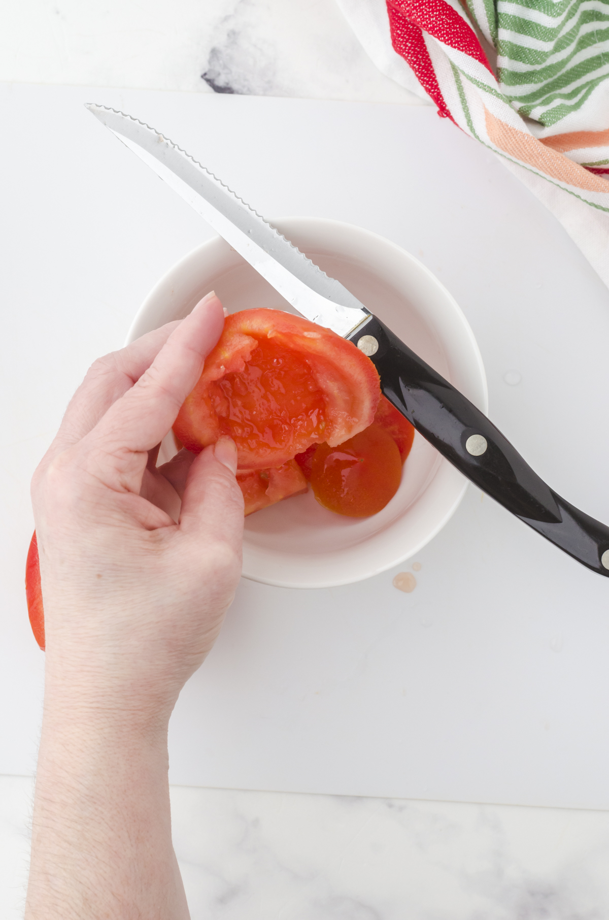 The Easiest Way Ever to Deseed Tomatoes - Harbour Breeze Home