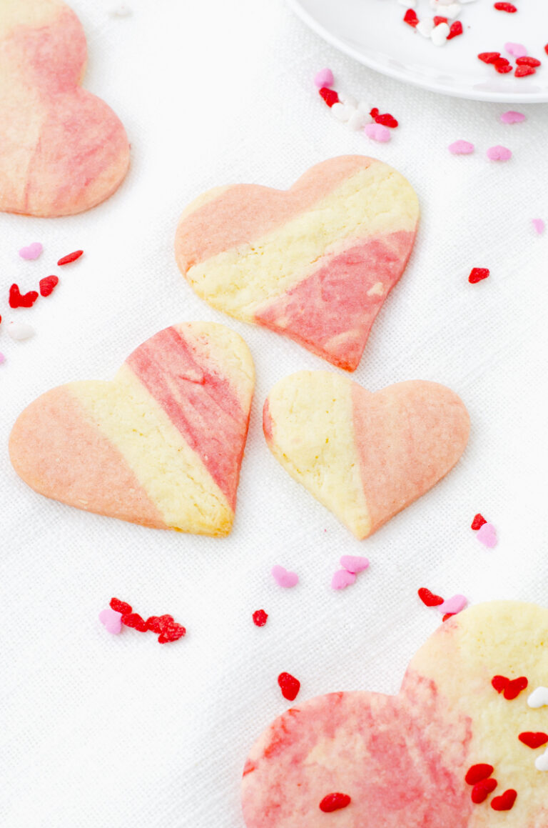 Pink Marble Heart Sugar Cookies Recipe - Harbour Breeze Home