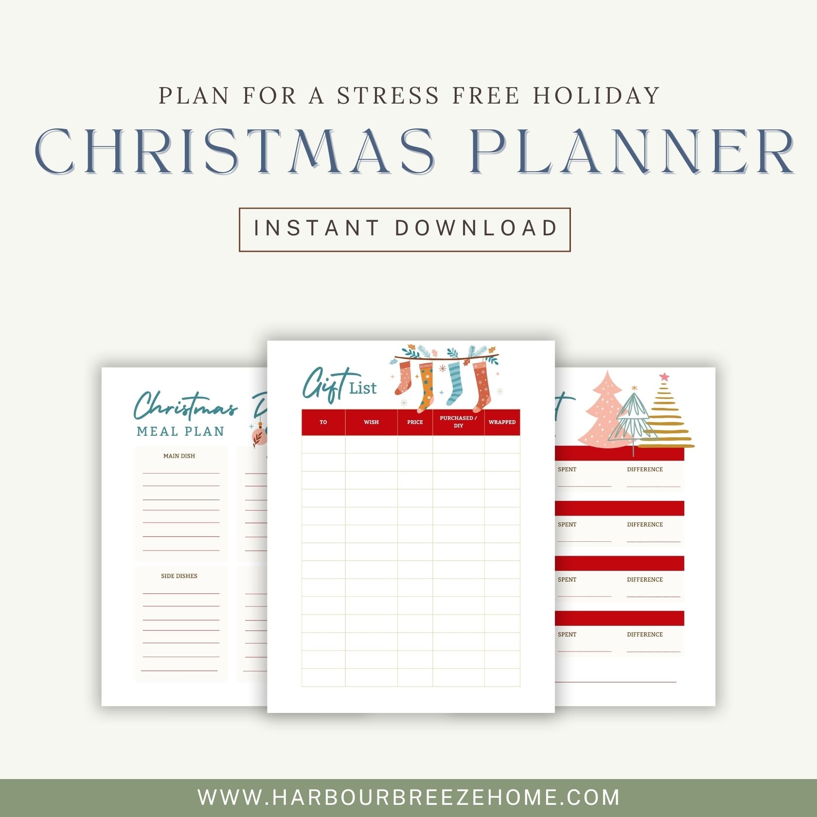 Free Christmas Planner Printables
