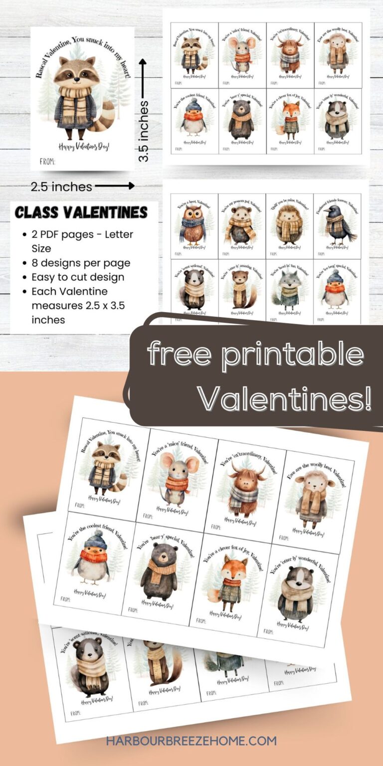 Spread Some Love with these Cute & Free Printable Valentines for Kids ...