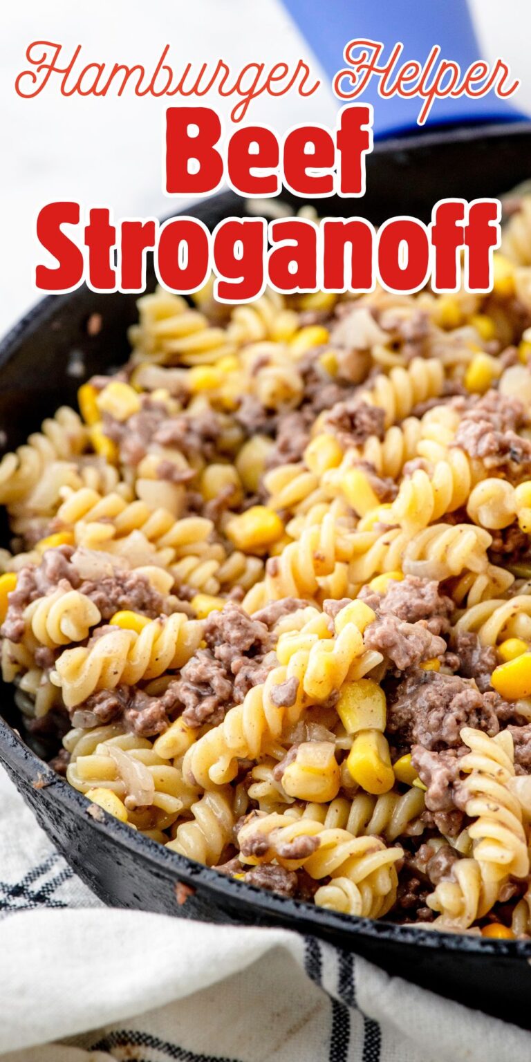 Quick & Easy! Homemade Hamburger Helper Beef Stroganoff - Harbour ...