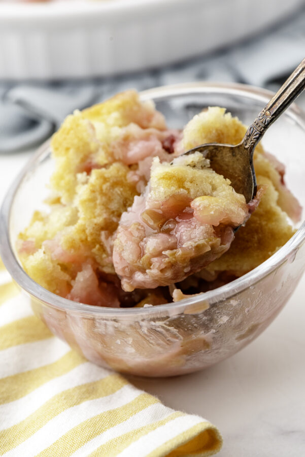 Baked Sticky Rhubarb Pudding Recipe - Harbour Breeze Home