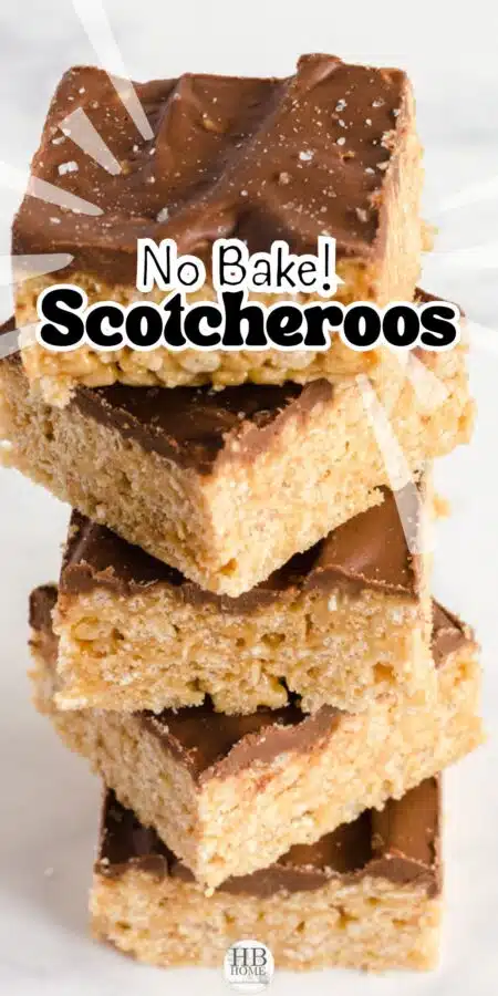 Original Scotcheroos - A Delightful No Bake Dessert Bar - Harbour Breeze Home