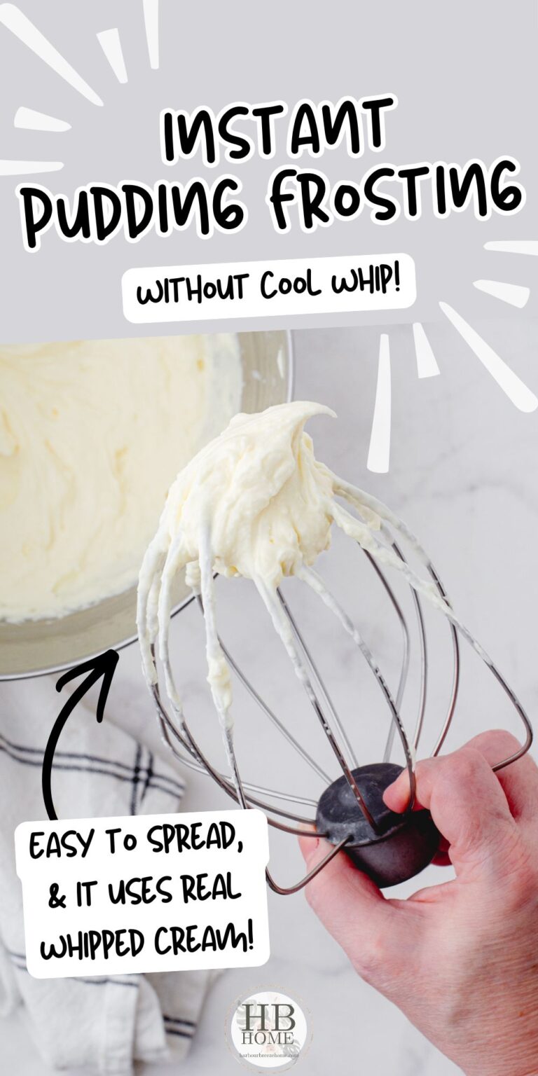 Vanilla Pudding Mix Frosting - Harbour Breeze Home